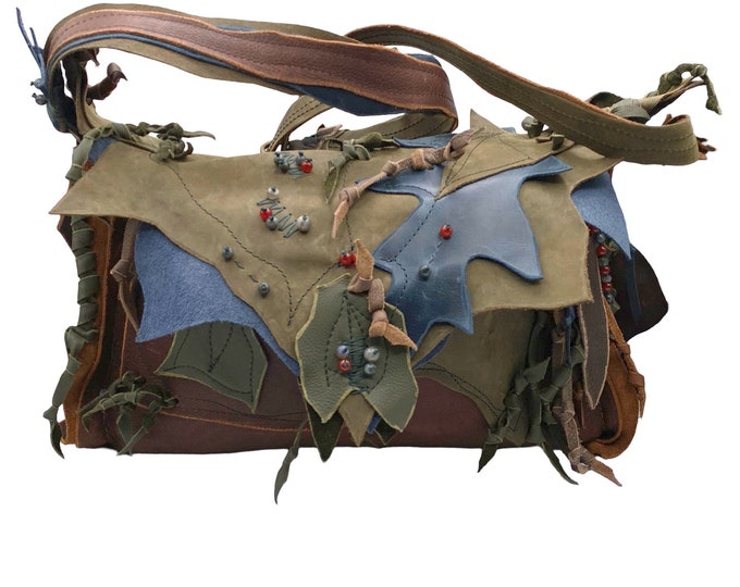 Mystical Lands: Fantasy Satchel With Quartz Crystal and Celtic Style ...