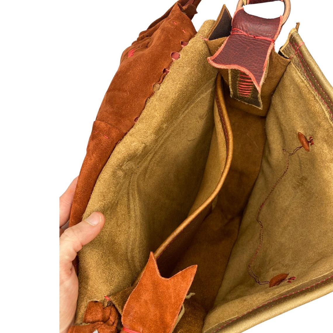 Handmade Leather Bag Leather Leaf Bag Urialmagic Leaf Purse - Etsy