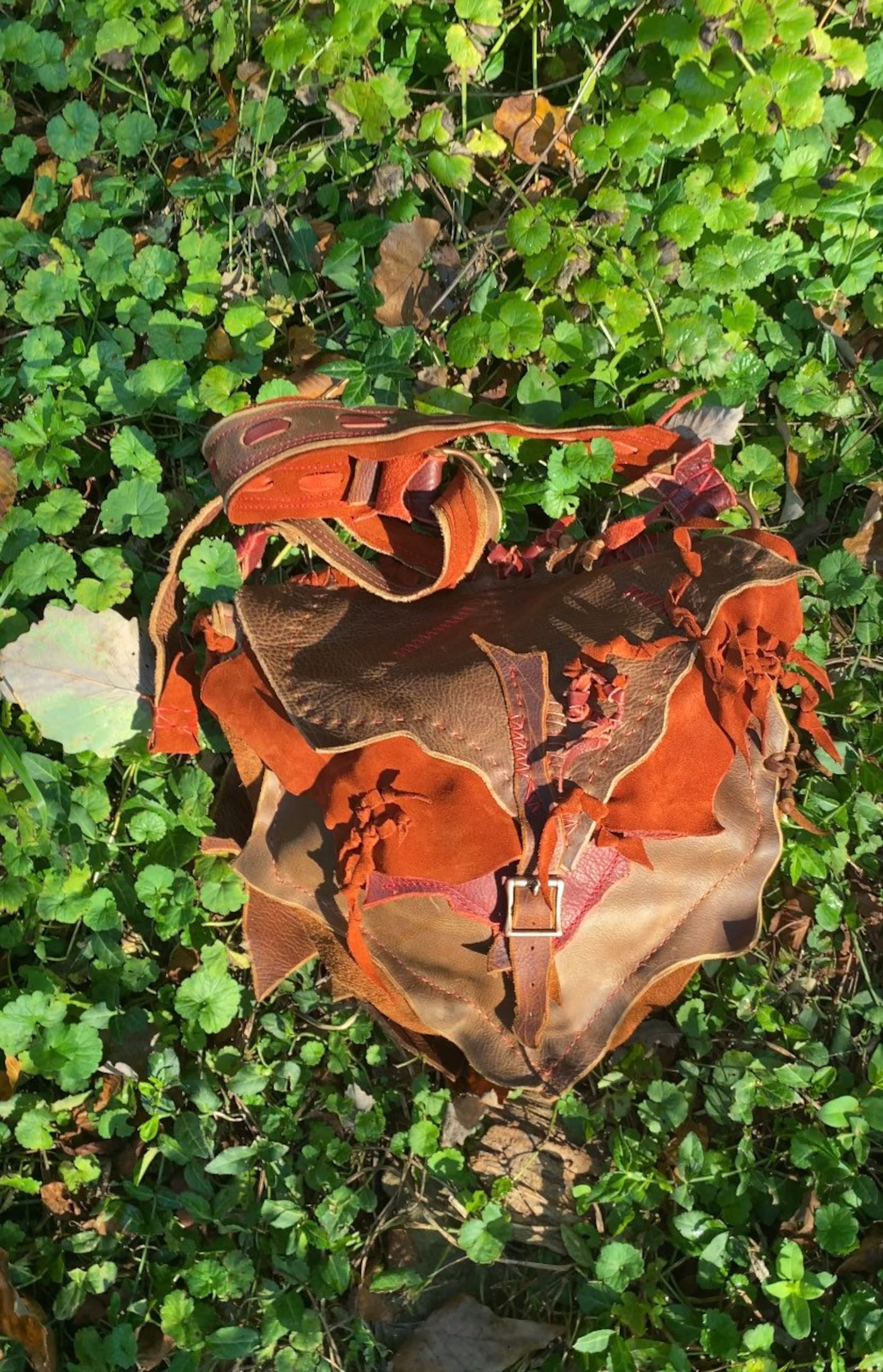 Handmade Leather Bag Leather Leaf Bag Urialmagic Leaf Purse - Etsy