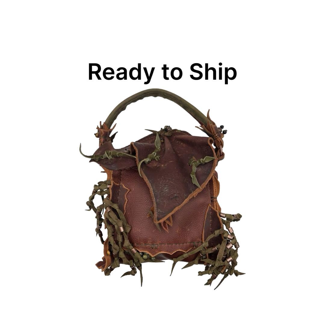 Handmade Leather Bag, Leather Top Handle Bag, Brown Leather Purse ...