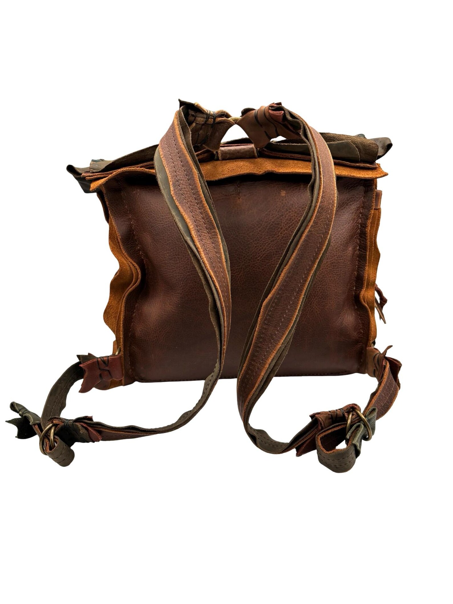 Handmade Leather Backpack: Oak Leaf & Acorn Design - Etsy