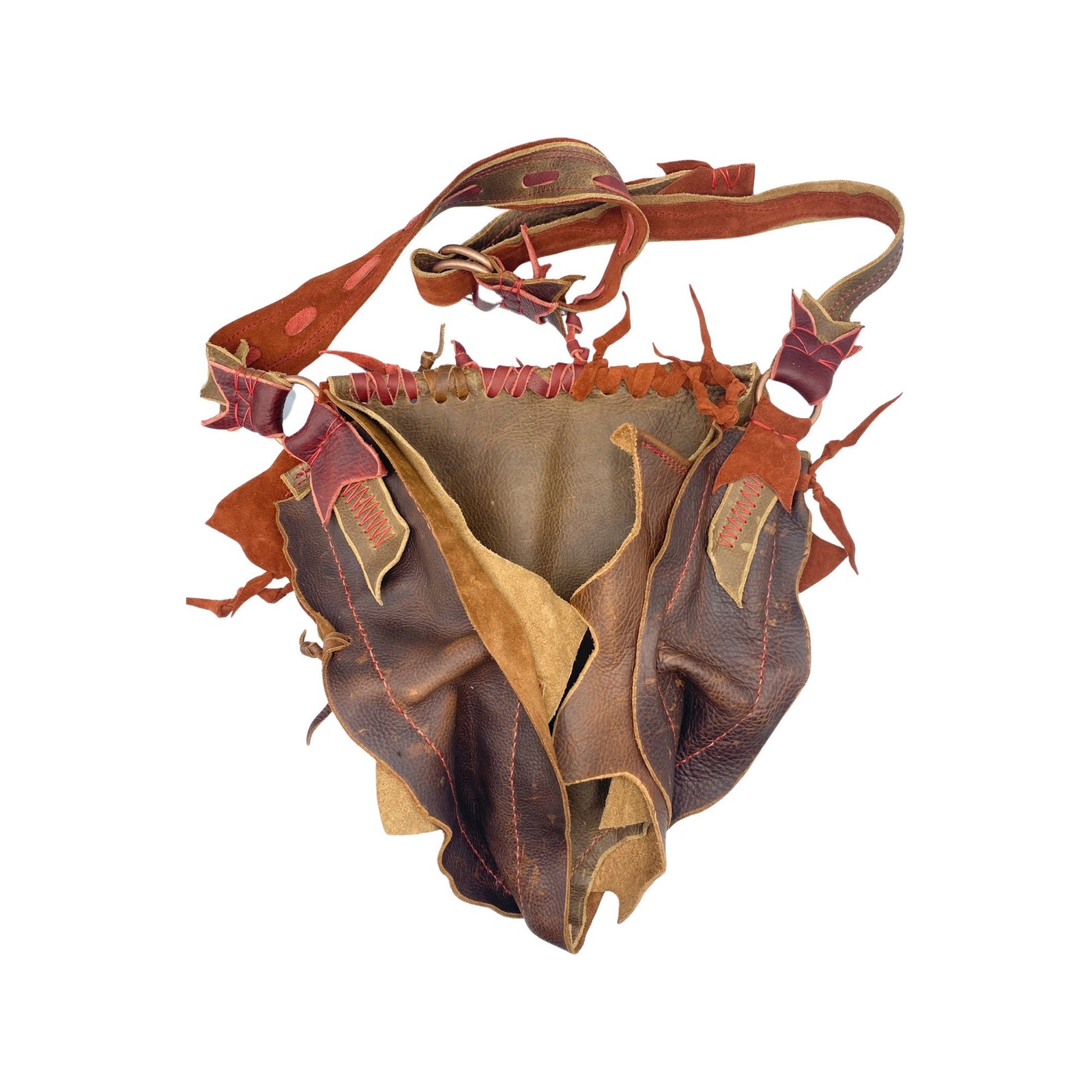 Handmade Leather Bag Leather Leaf Bag Urialmagic Leaf Purse - Etsy