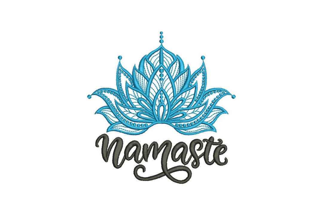 Namaste Embroidery Design for 6'' Hoop. Design for Embroidery Machine ...