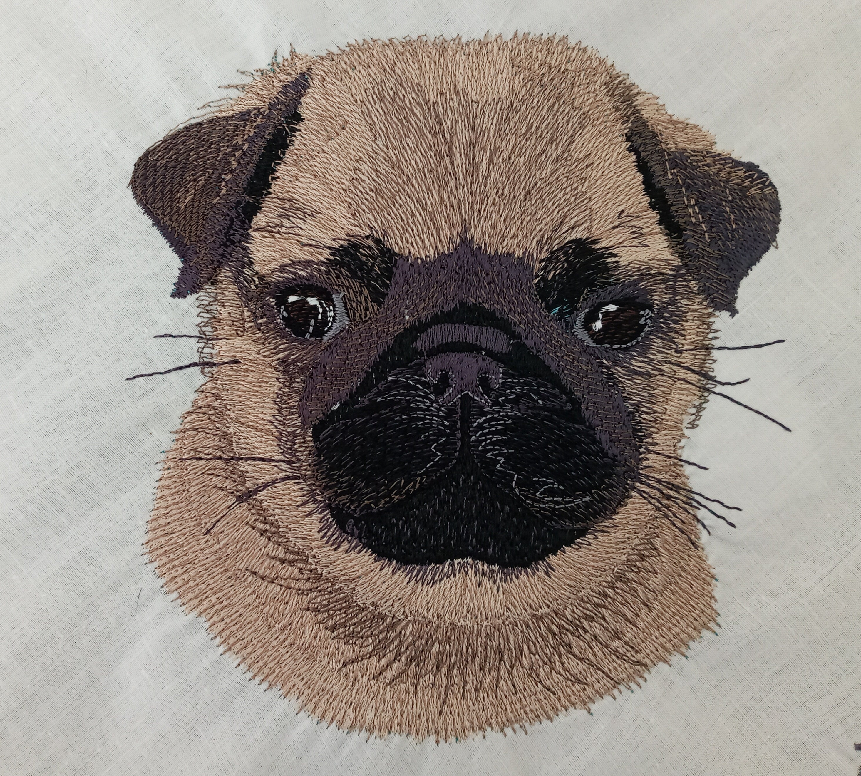Pug Puppy Embroidery Design for Dog Lovers. Design for | Etsy
