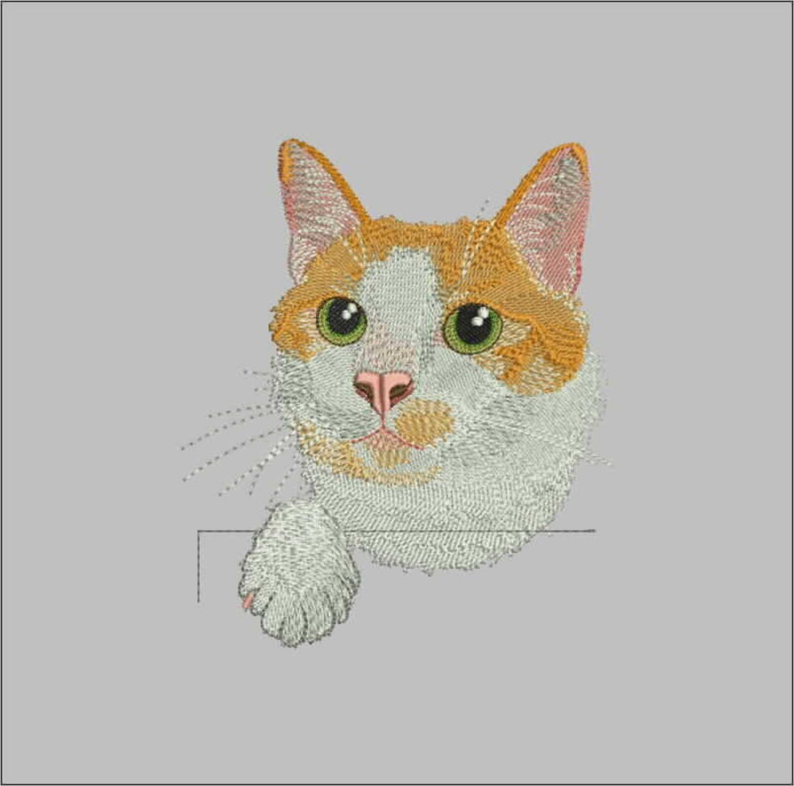 Ginger Cat Embroidery Design. Design for Embroidery Machine. - Etsy Israel