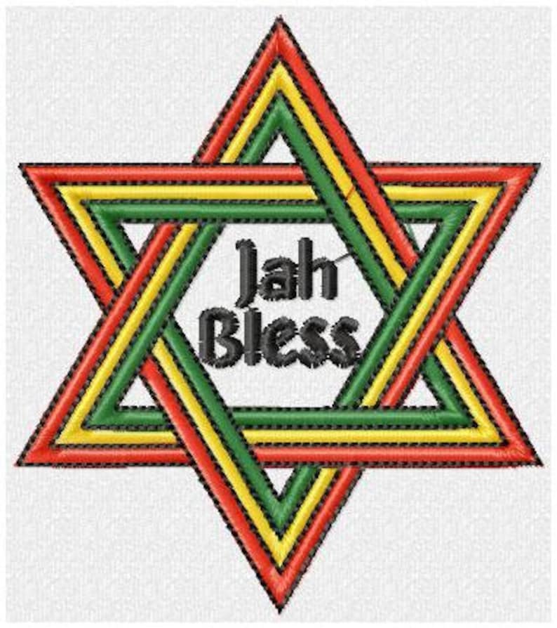 Jah Bless Embroidery Design. Three Sizes: 4'' - Etsy
