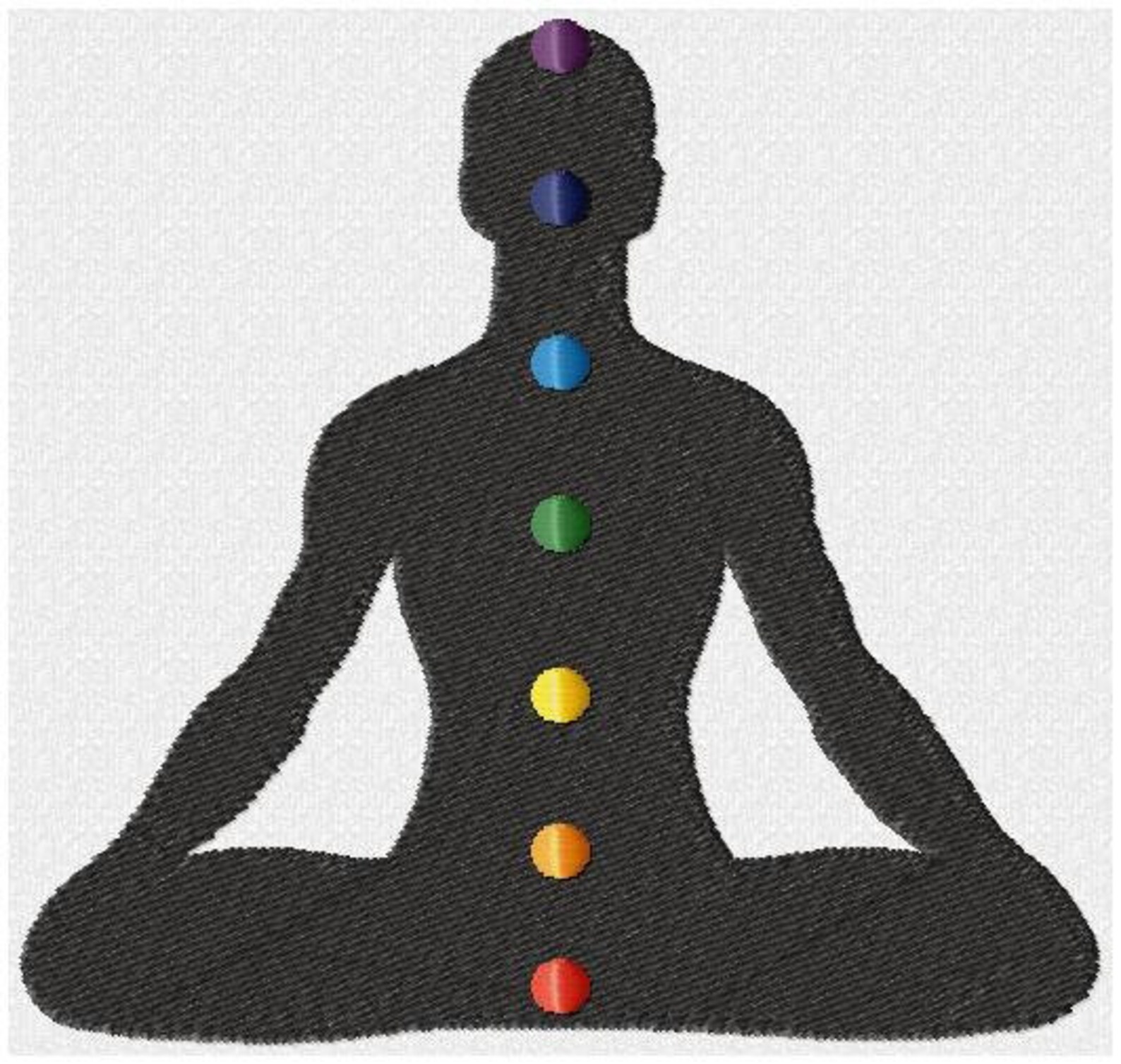 Chakras Embroidery Design in Three Sizes. 3'' | Etsy