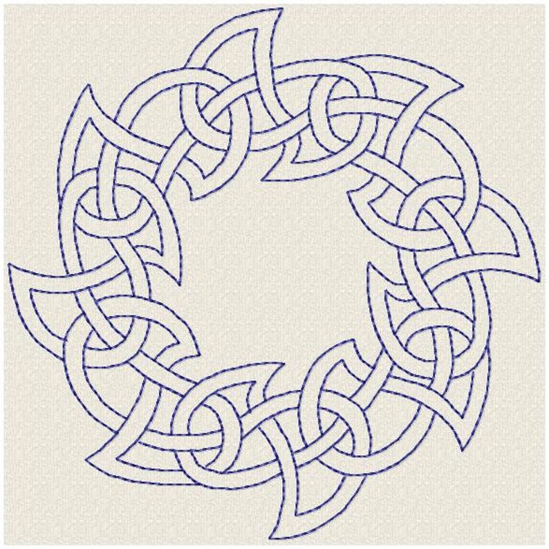 Celtic Circle Motive. Design for Embroidery Machine. | Etsy