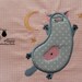 Sleeping Cat Applique Embroidery Design - Dreaming Kitty With Moon ...