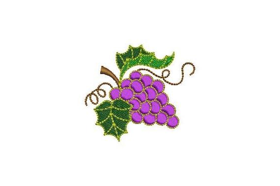 Grapes Design For Embroidery