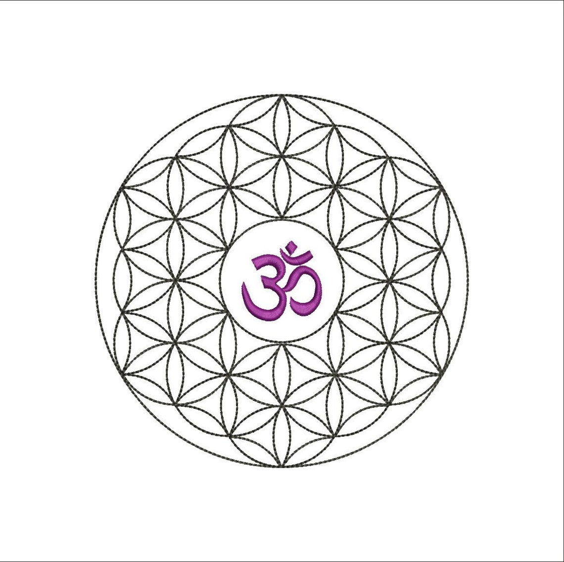 Crystal Grid Embroidery Design for 4'' 100cm Hoop. | Etsy