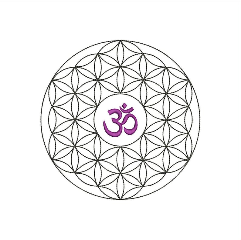 Crystal Grid Embroidery Design for 4'' 100cm Hoop. | Etsy