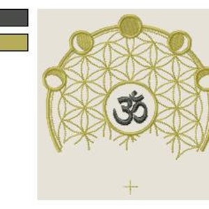 Lotus of Life Embroidery Design for 8'' Hoop. Split Design for 7'' Hoop ...