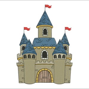 Medieval Castle. Embroidery Design for Embroidery Machine. 5.4"x7.8 ...