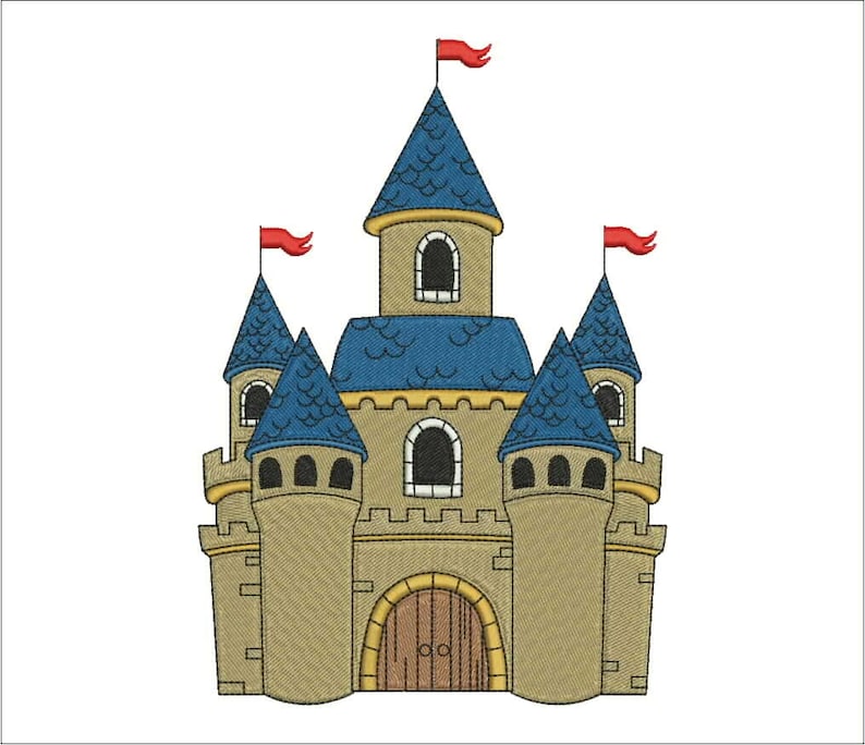 Medieval Castle. Embroidery Design for Embroidery Machine. - Etsy
