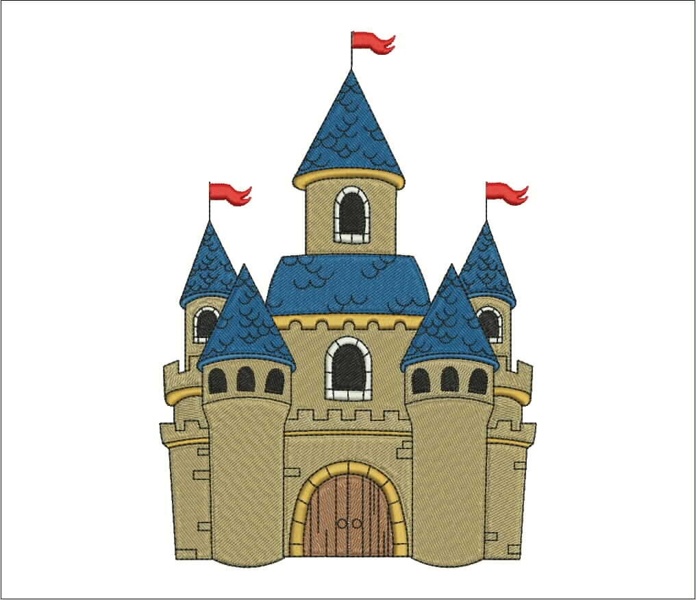 Medieval Castle. Embroidery Design for Embroidery Machine. - Etsy