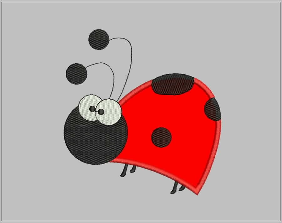 Ladybug. Design for Embroidery Machine. Applique. Embroidery | Etsy