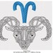Zodiac Sign. Aries Machine Embroidery Design. 4'',5" and 6" Hoop. All ...