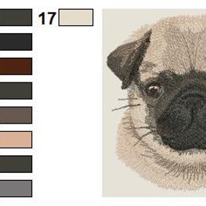 Pug Puppy Embroidery Design for Dog Lovers. Design for Embroidery ...