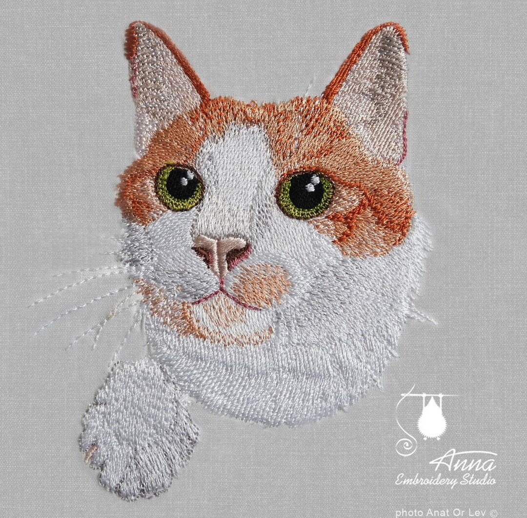 Ginger Cat Embroidery Design. Design for Embroidery Machine. - Etsy
