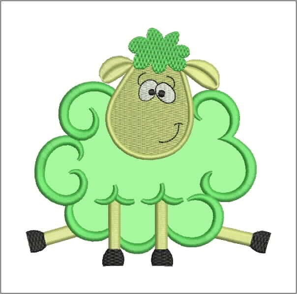 Set of Three Designs. Lamb Applique Design for Embroidery - Etsy