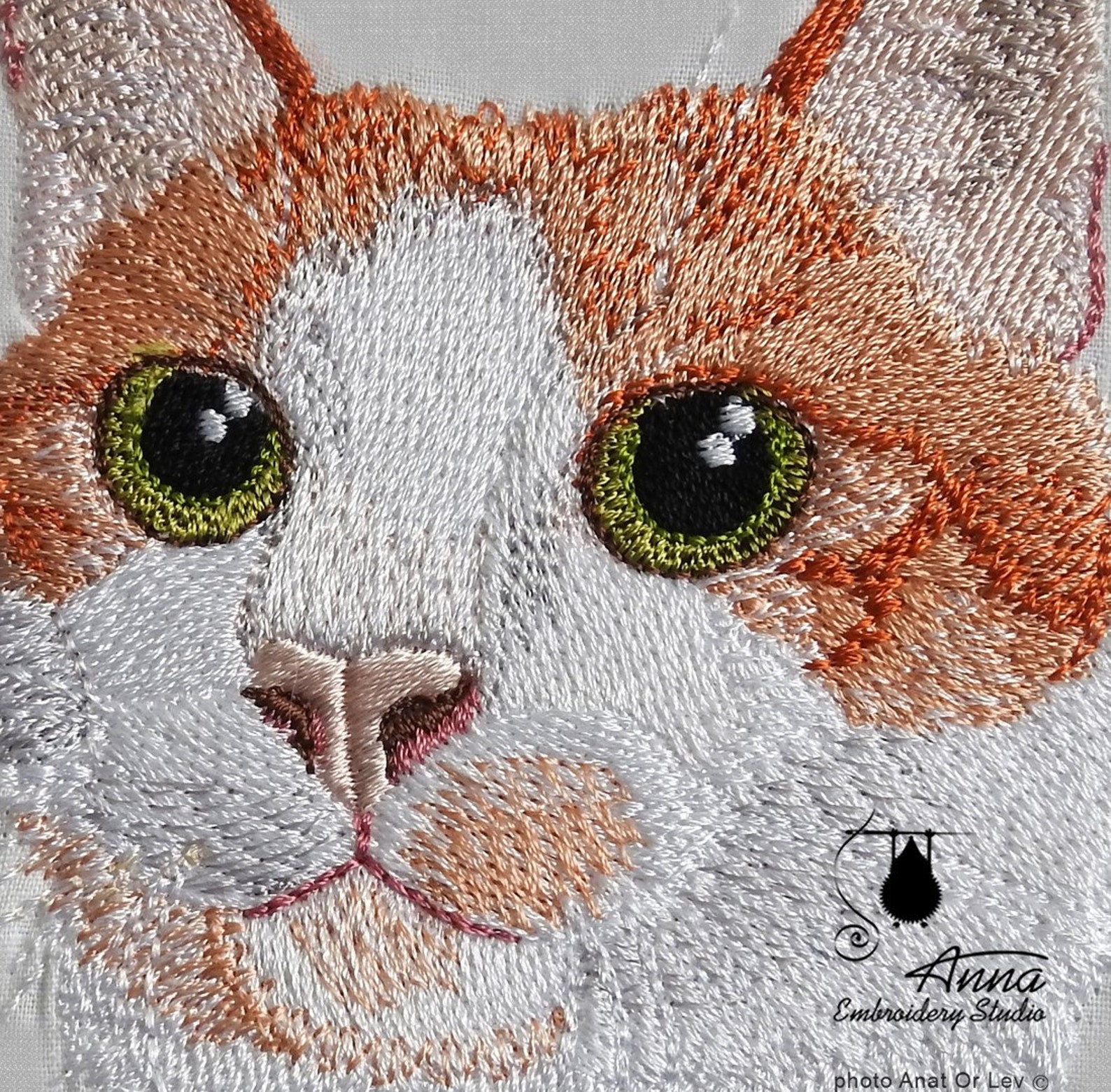 Ginger Cat Embroidery Design. Design for Embroidery Machine. 4.3"/5.1 ...