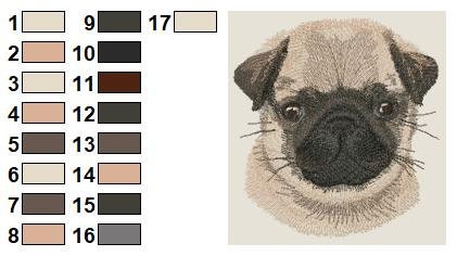 Pug Puppy Embroidery Design for Dog Lovers. Design for | Etsy