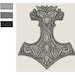 Thor's Hammer Embroidery Design for 7'' Hoop. All Formats. Instant ...