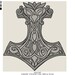 Thor's Hammer Embroidery Design, Viking Celtic (5'' Hoop) (instant ...