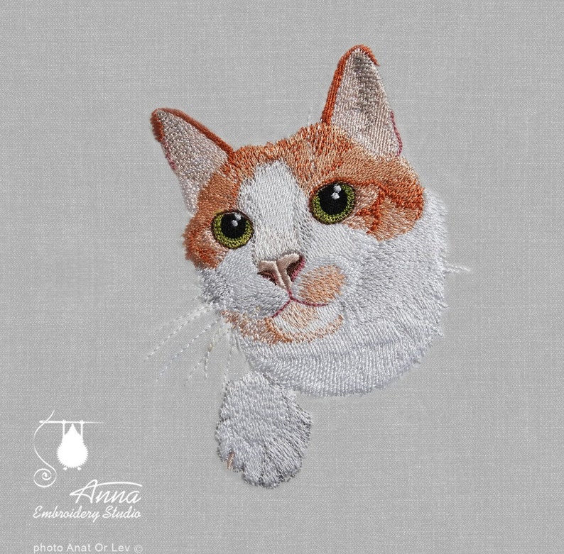 Ginger Cat Embroidery Design. Design for Embroidery Machine. - Etsy Israel
