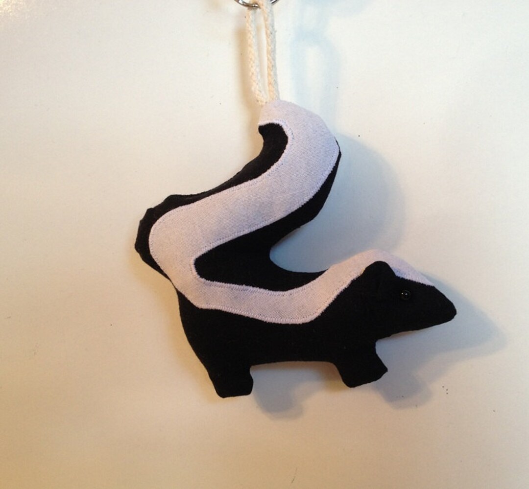 Fabric Skunk Keychain, Ornament, Accessory - Etsy