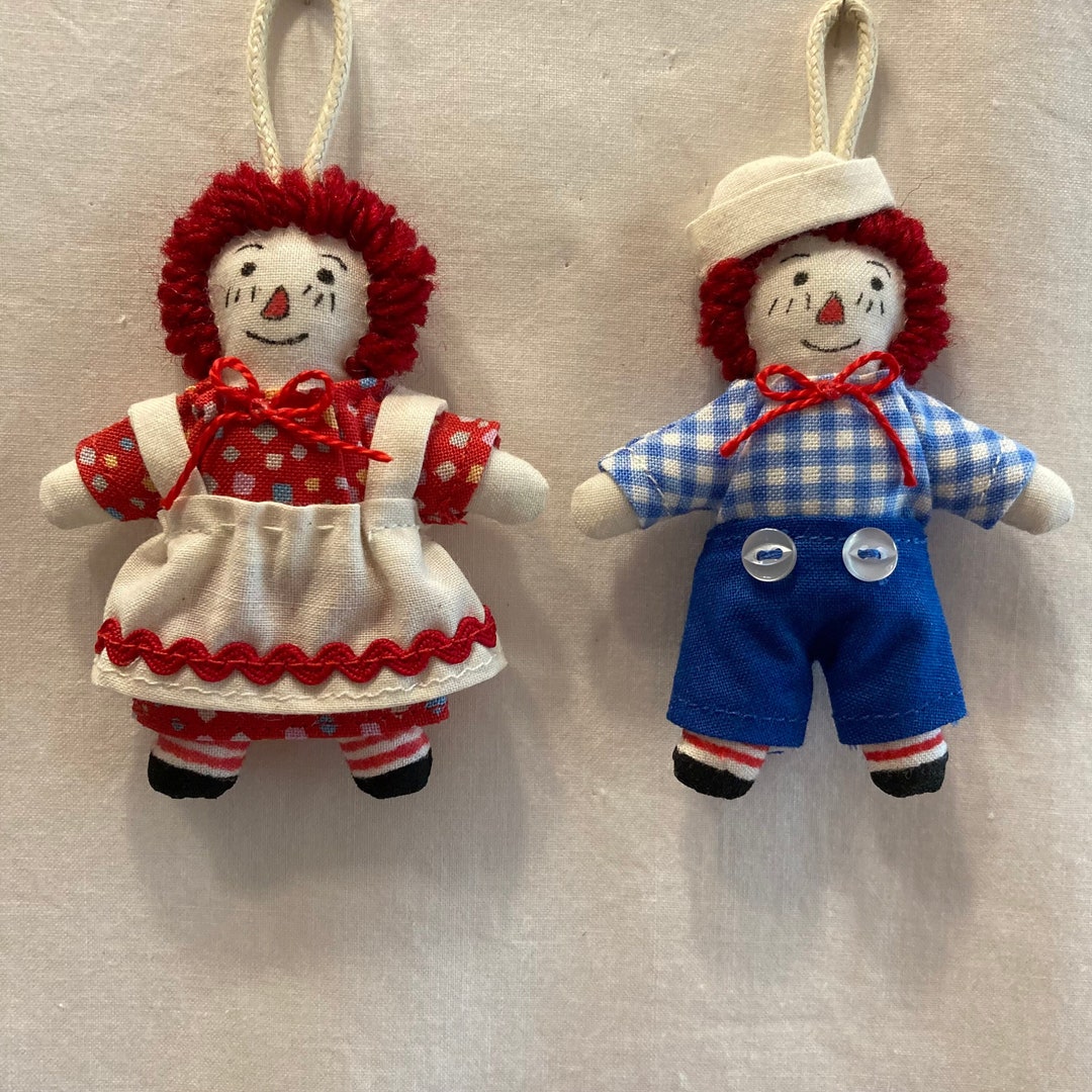 Raggedy Ann OR Andy Doll Keychains, Ornament, Accessory - Etsy