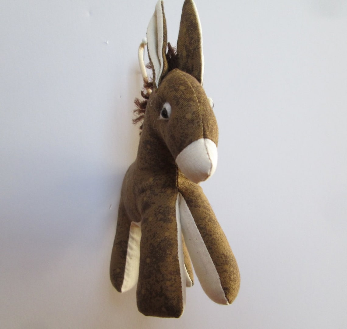 Fabric Donkey Keychain Ornament Accessory - Etsy