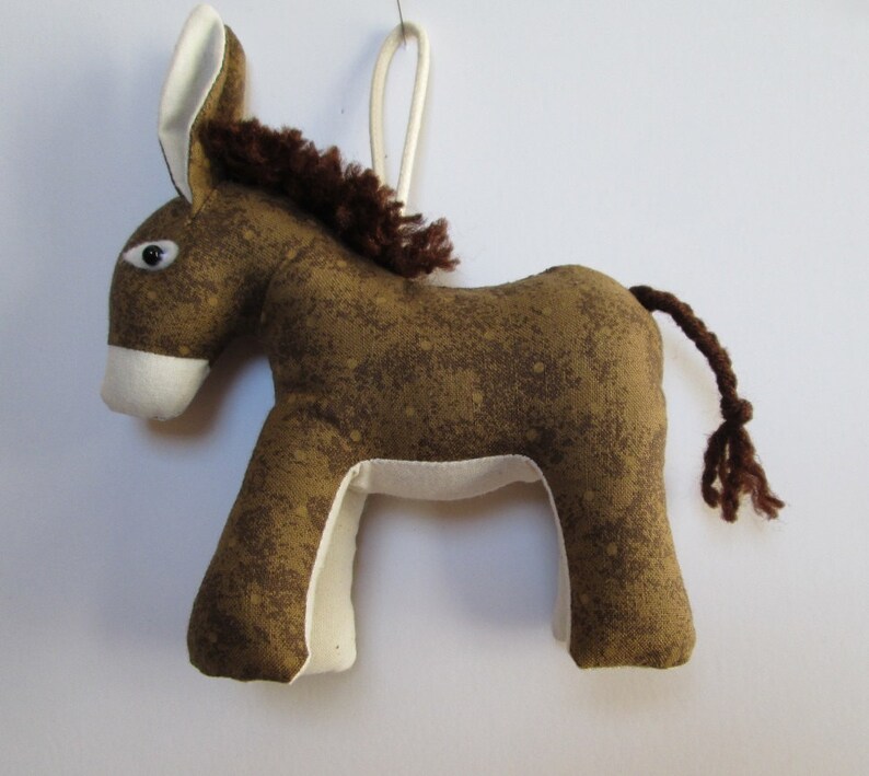 Fabric Donkey Keychain, Ornament, Accessory - Etsy