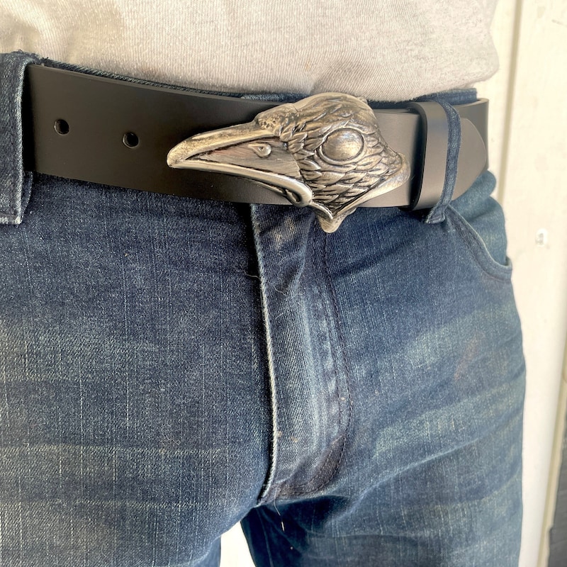 Raven Belt Buckle - Etsy