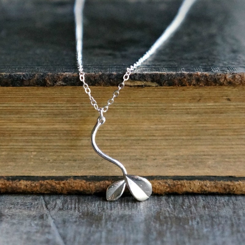 Sprout Pendant Necklace - Etsy