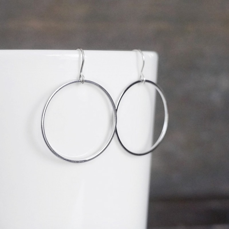 Circle Earrings - Etsy