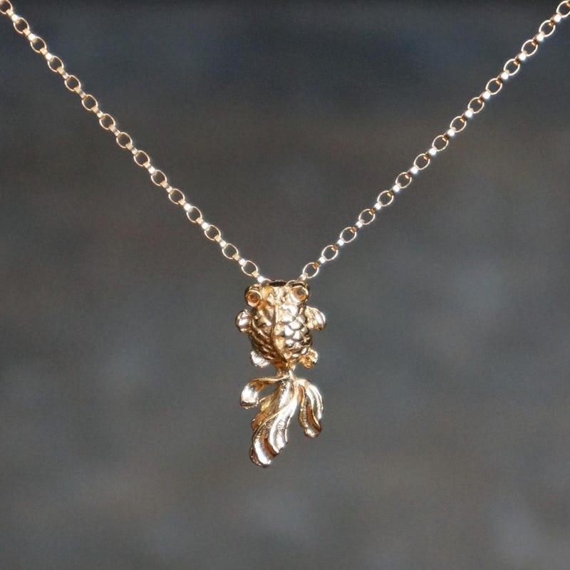 Goldfish Necklace - Etsy