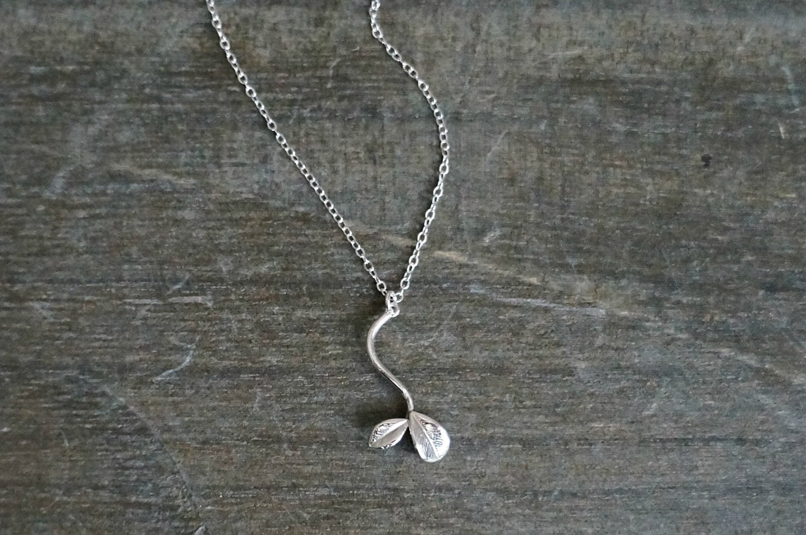 Little Sprout Necklace in Silver / New Mom Necklace Gift for - Etsy