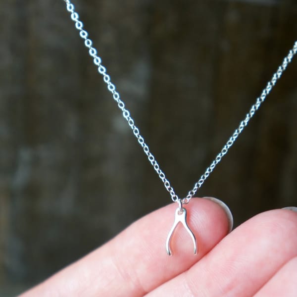 Wishbone Necklace - Etsy