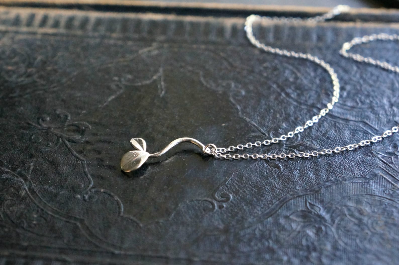 Little Sprout Necklace in Silver / New Mom Necklace Gift for - Etsy