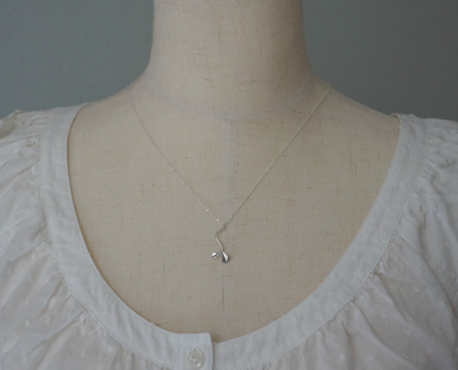 Little Sprout Necklace in Silver / New Mom Necklace • Gift for Her ...