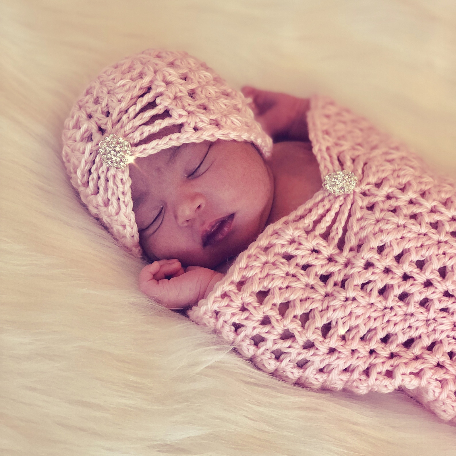 Crochet Newborn Snuggle Sack With Matching Turban Newborn - Etsy
