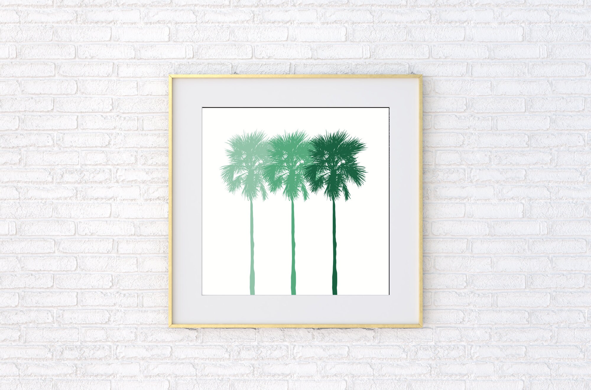 Palm Tree Painting, Palm Tree Art, Digital Art, Printable Art, Wall Art ...