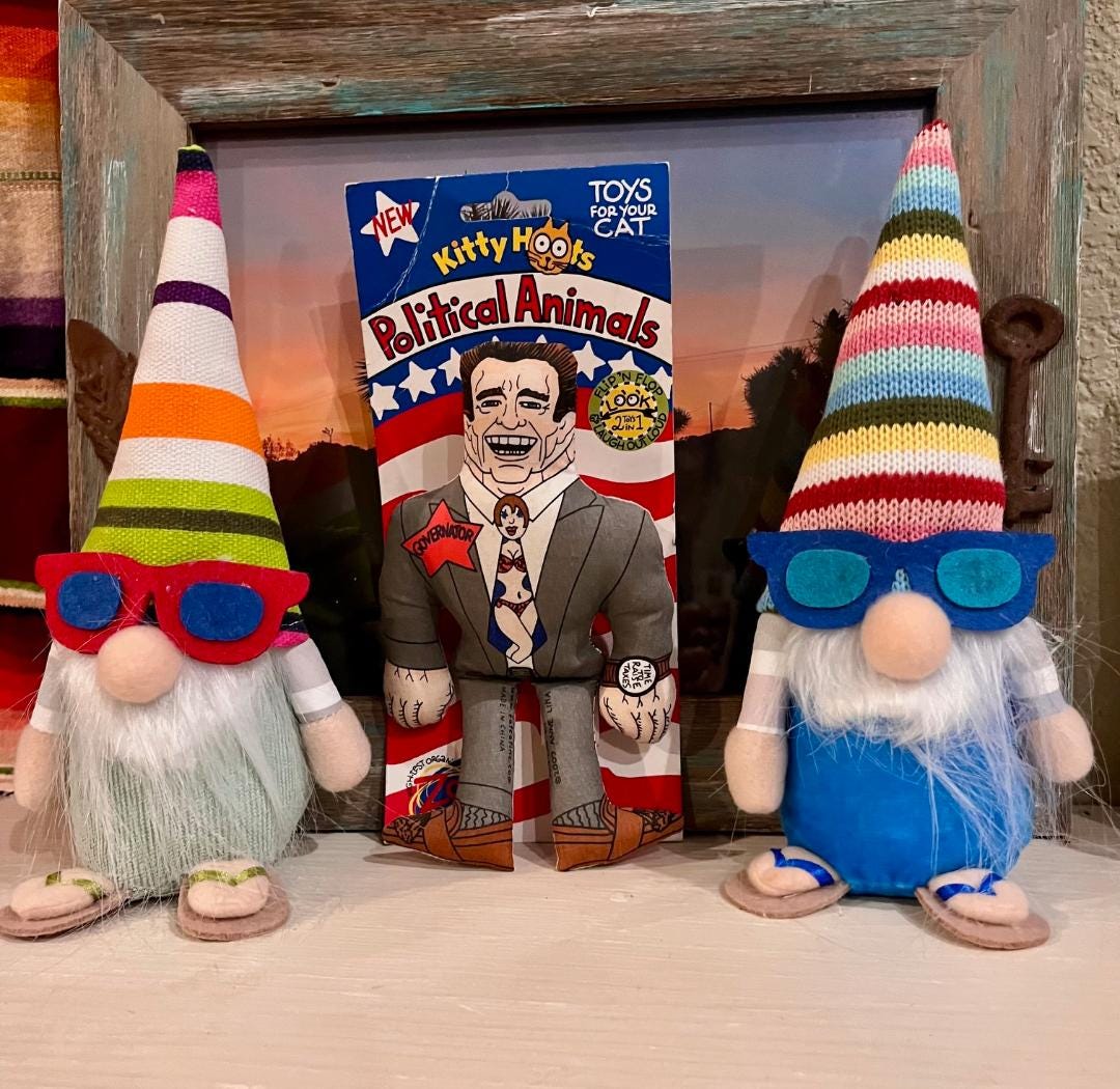 The Governator; Political Animal Cat Toy - Etsy