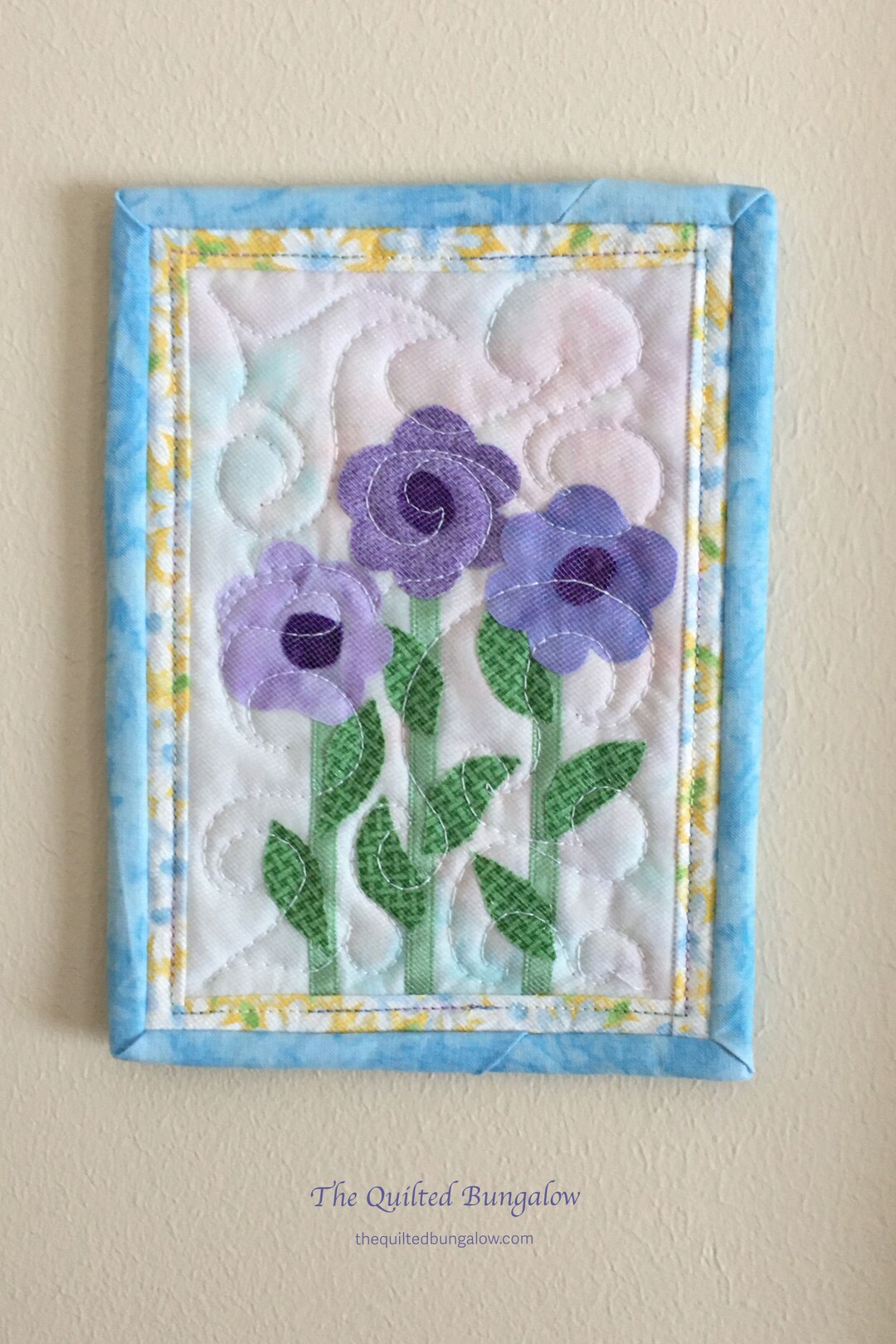 Mini Floral Quilt Spring Flower Quilt Handmade Mini Quilt - Etsy