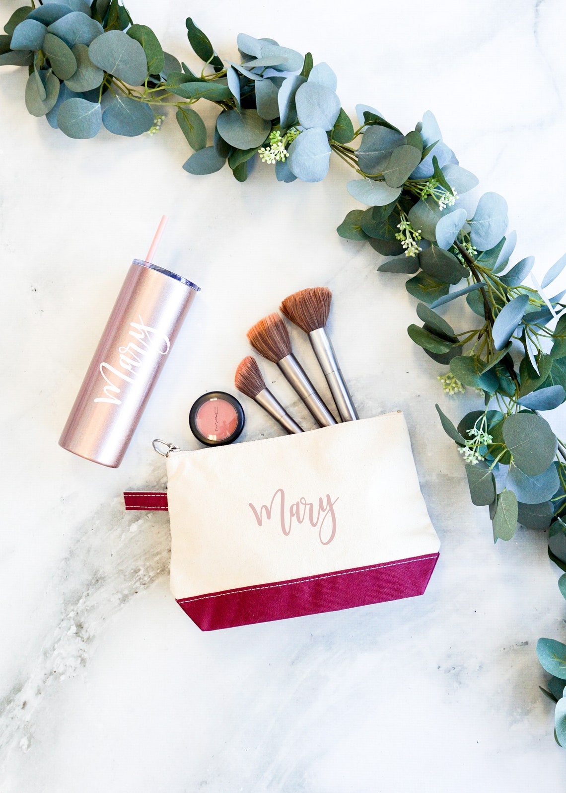 Personalized Gift for Her Mom Gift Makeup Bag Desk | Etsy