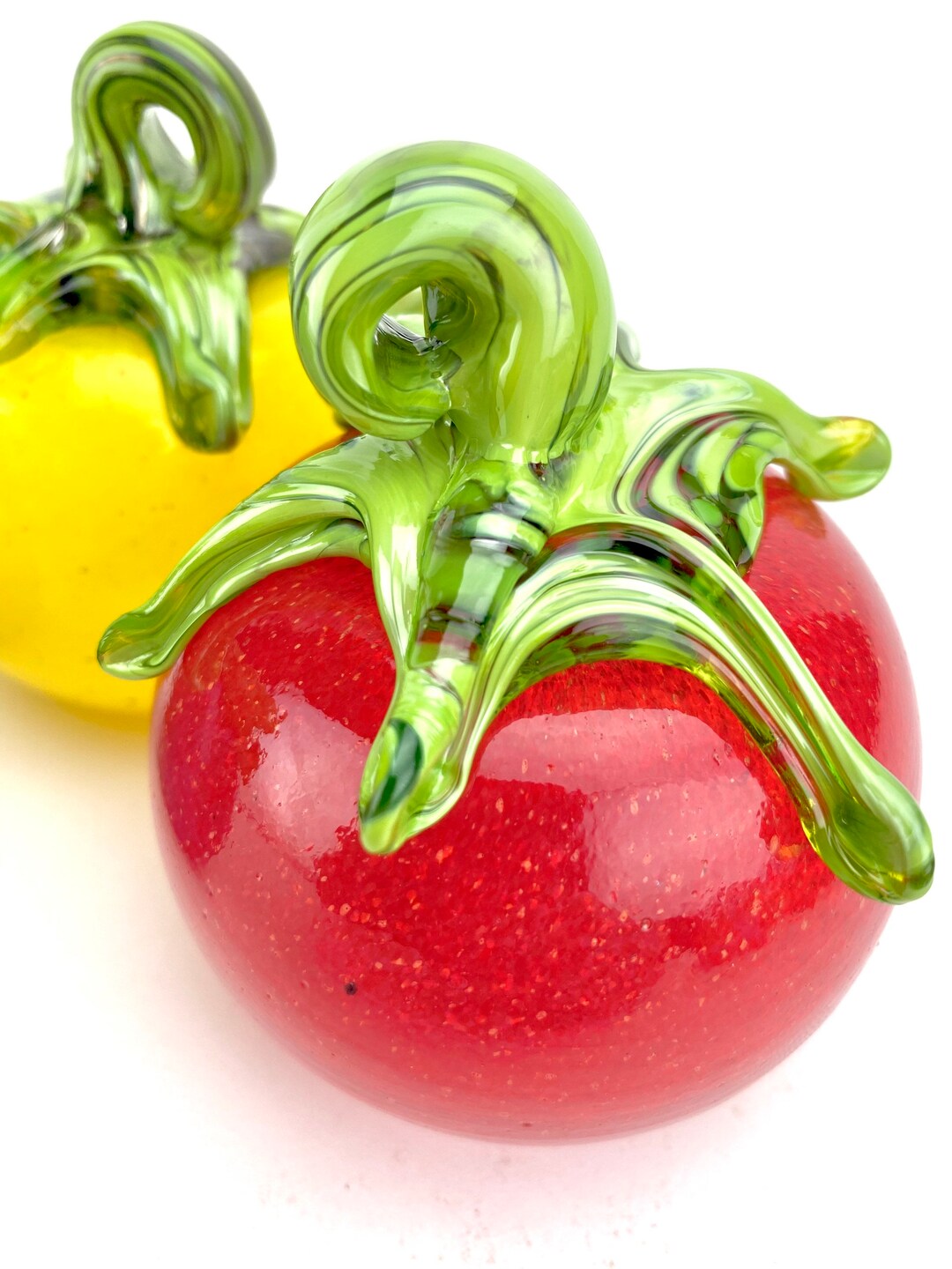 Handblown Glass Tomato - Etsy