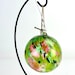 Handblown Glass Green and Ruby Ornament - Etsy