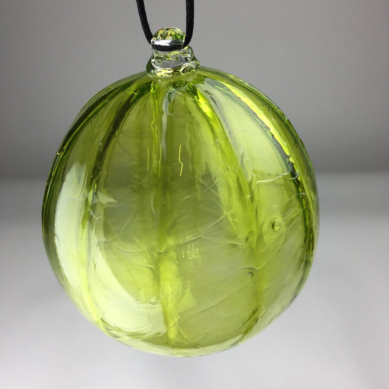 Handblown Glass Fancy Ribbed Ornament - Etsy